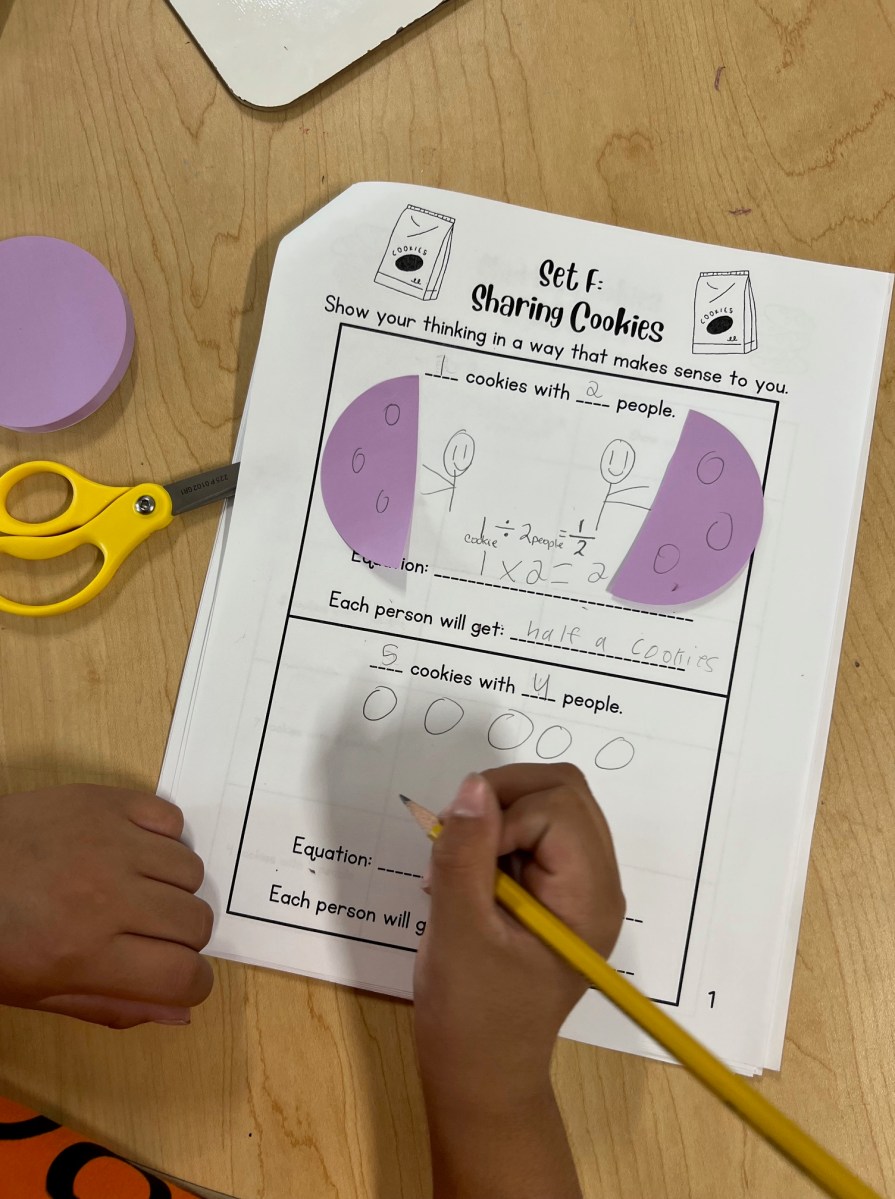 Free Resource: Fraction Cookies Packet – Quality no-prep 3rd and 4th ...